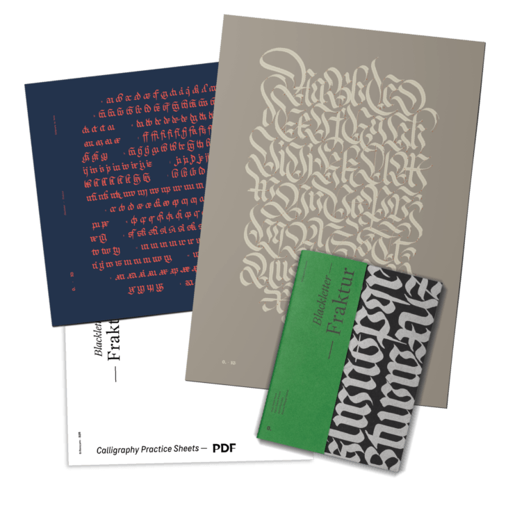 400+ Pages Fraktur Calligraphy Practice Sheets | 0.Itemzero