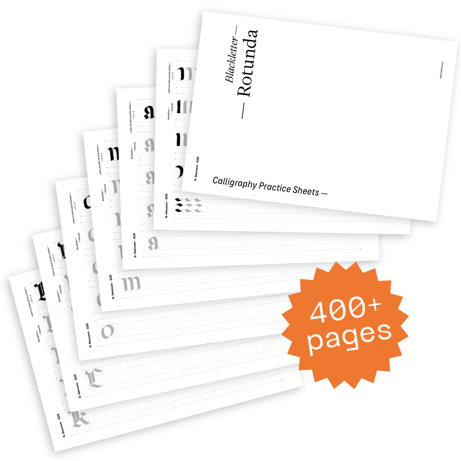 Rotunda Book - Blackletter Calligraphy Guides | 0.Itemzero