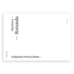 400+ Pages Rotunda Calligraphy Practice Sheets | 0.Itemzero