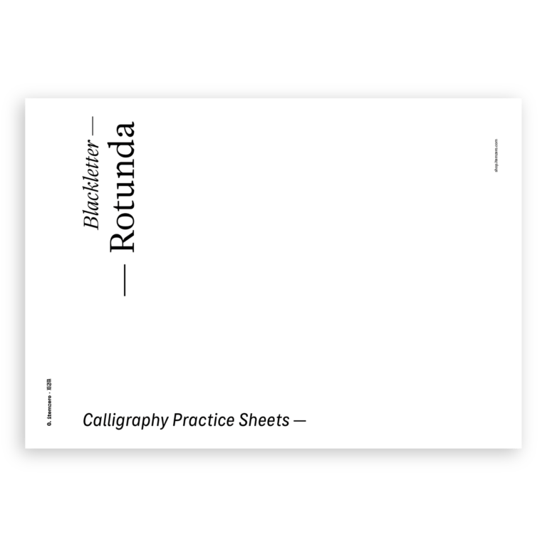 400+ Pages Rotunda Calligraphy Practice Sheets | 0.Itemzero