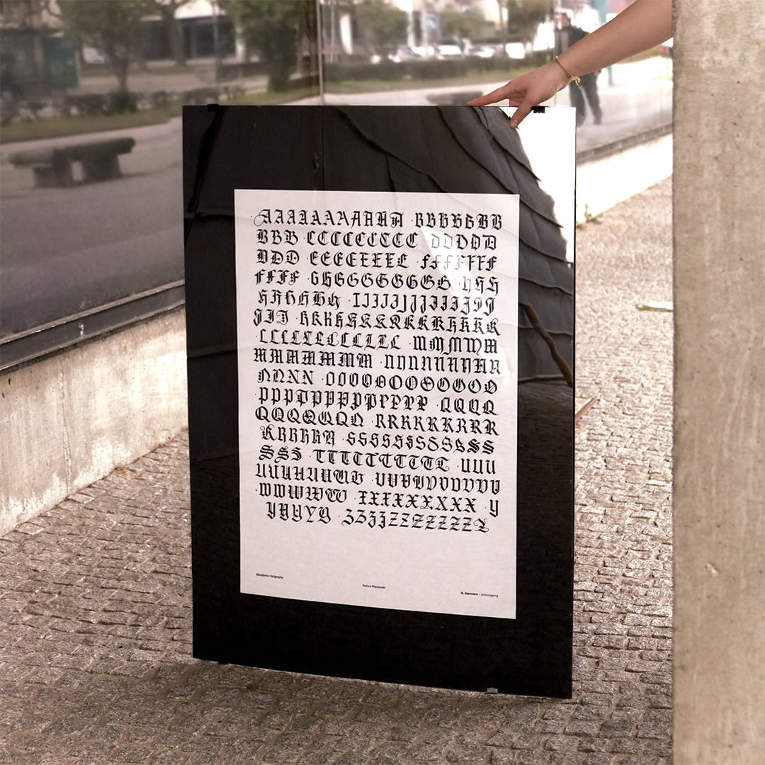 Poster Textura Majuscules → Limited edition | 0.Itemzero