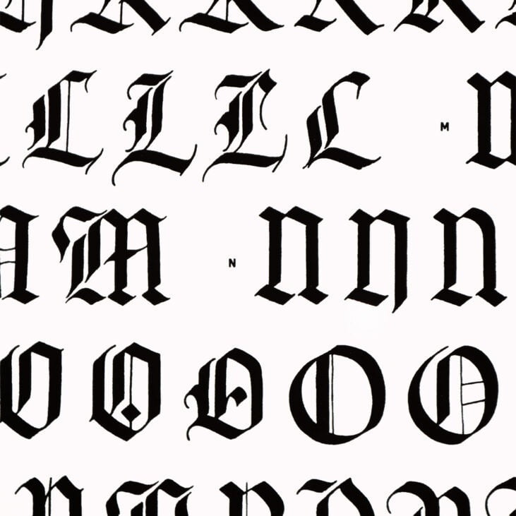 Poster Textura Majuscules → Limited edition | 0.Itemzero